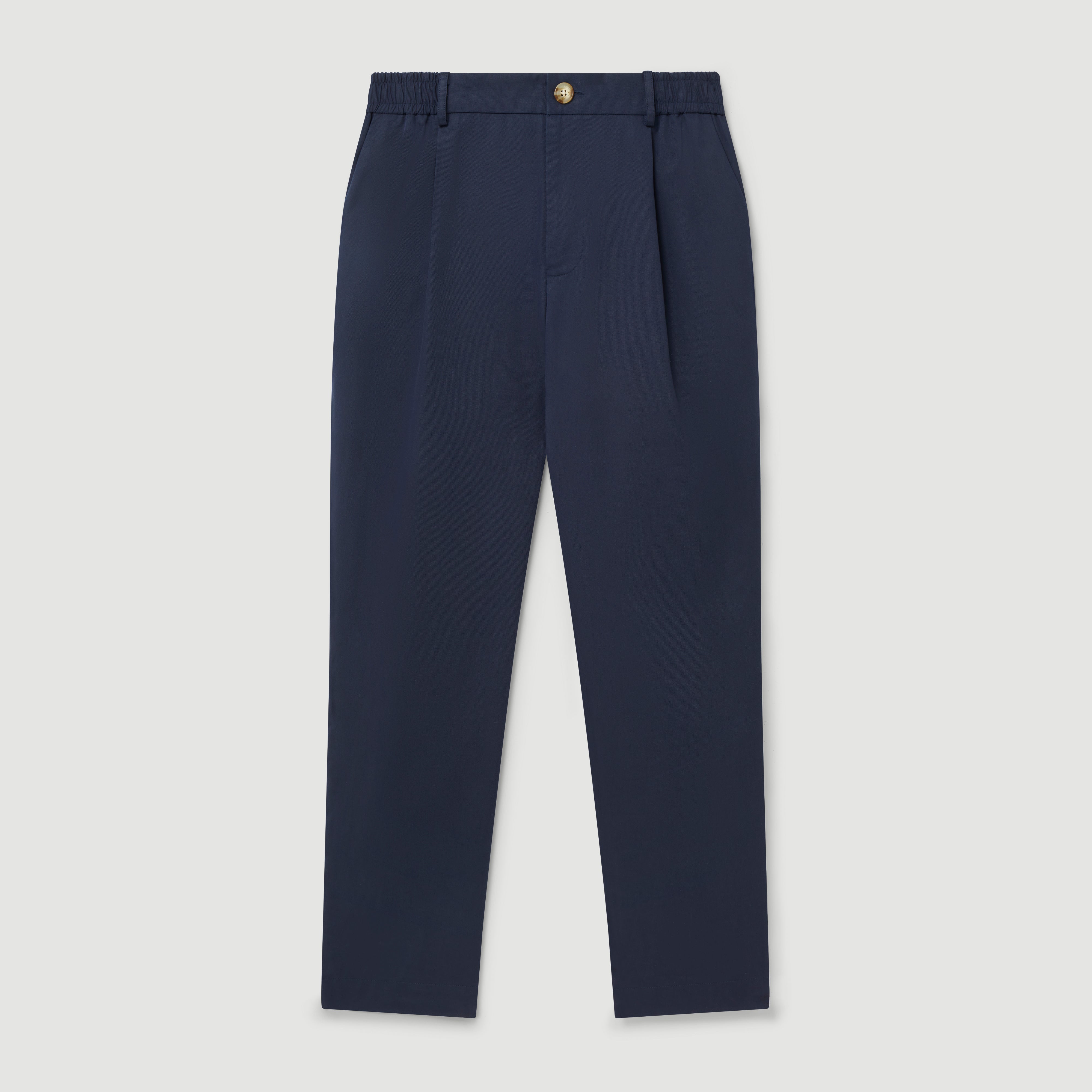 CHÉ | Pleated Chino in Stone - Versatile Trousers | Responsibly Sourced ...